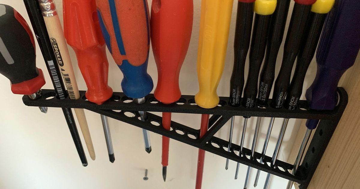 Screwdriver Holder by Skovik | Download free STL model | Printables.com