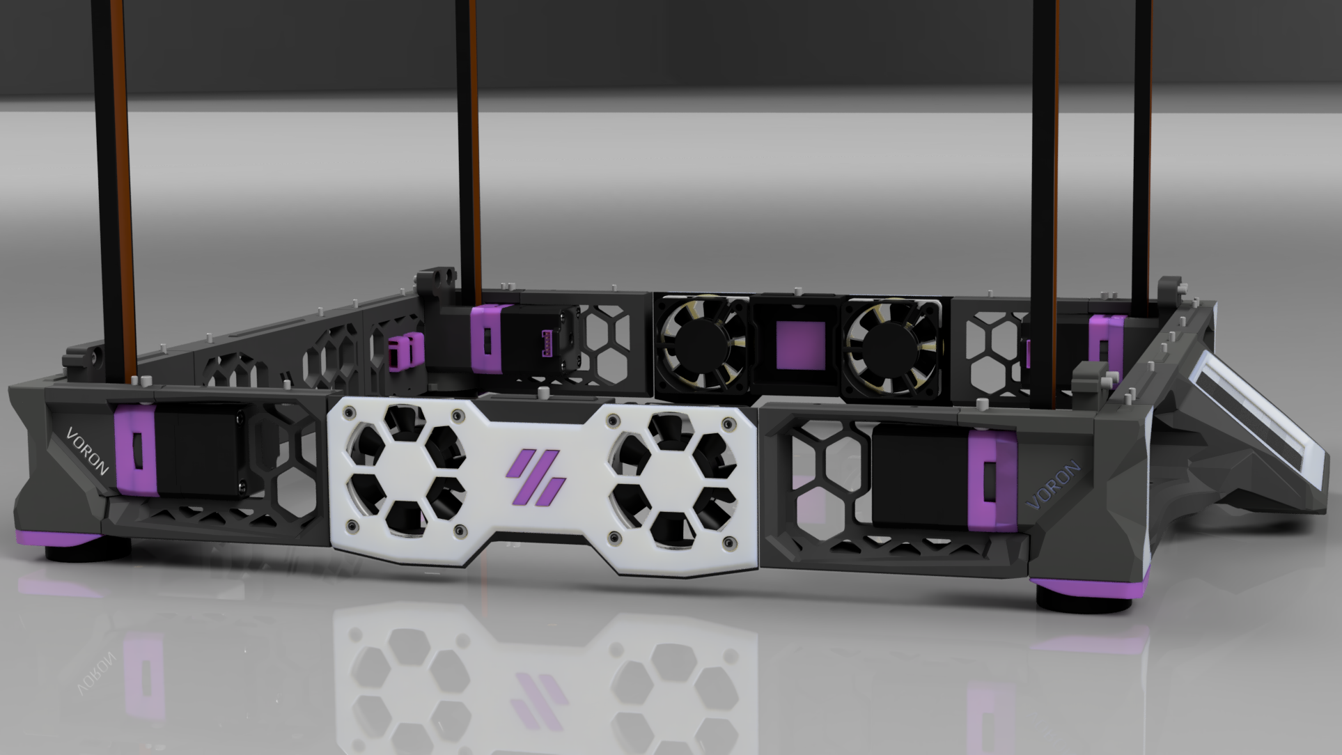 VORON 2.4 G2XL Stealth Skirts 350 - Cheese Grater & Hexagon by ...