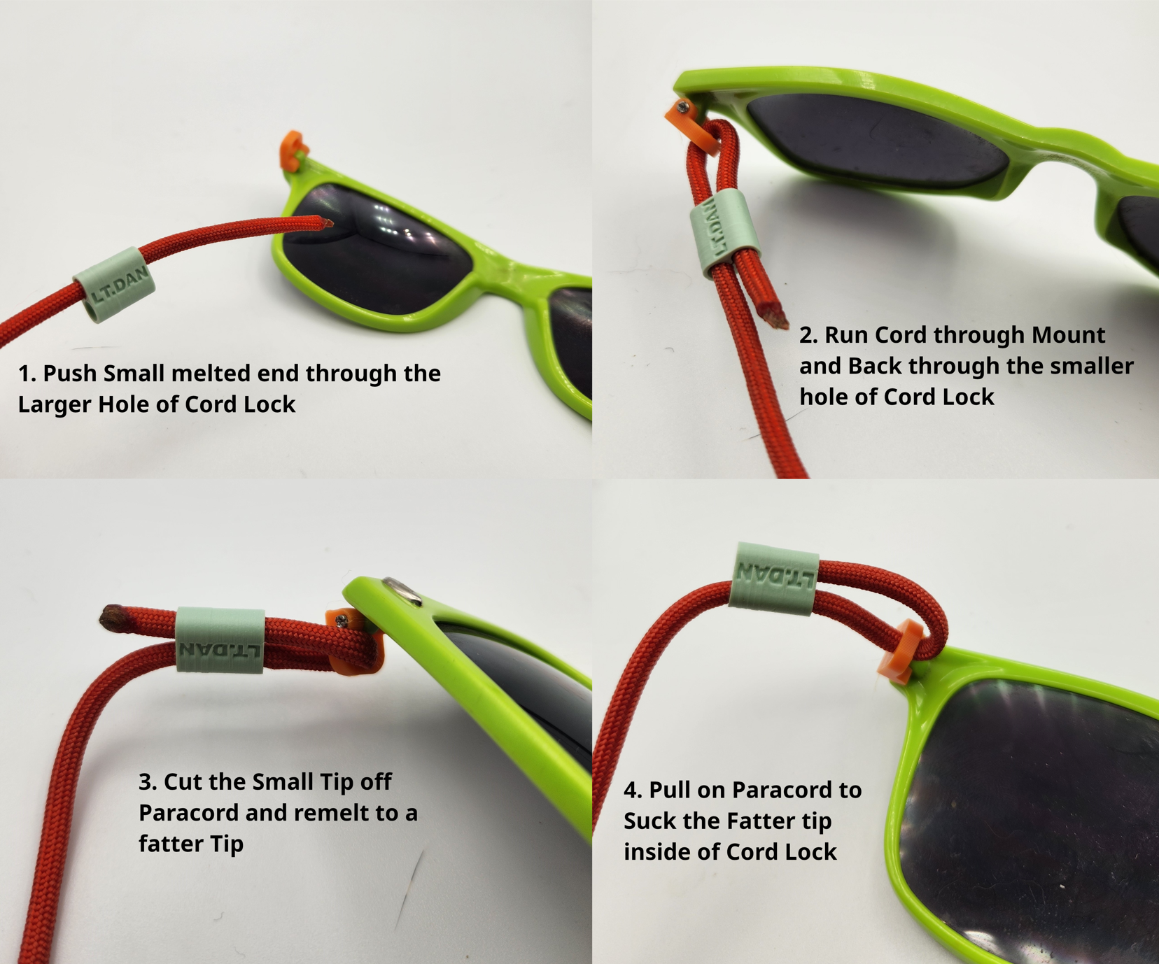 LT.DAN Legless Sunglass Converter by Derrreck | Download free STL model ...