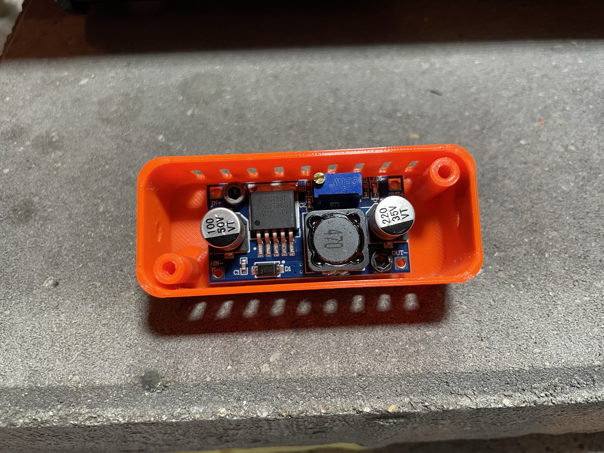 LM2596 Enclosure by TC | Download free STL model | Printables.com