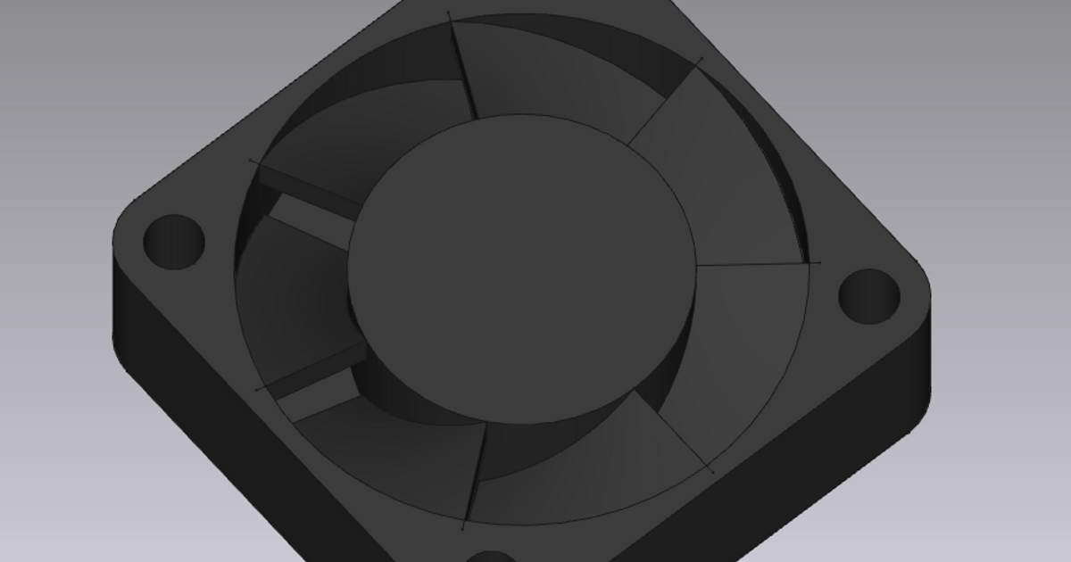 30 mm dummy fan for V6 hotends by MrCarri | Download free STL model ...