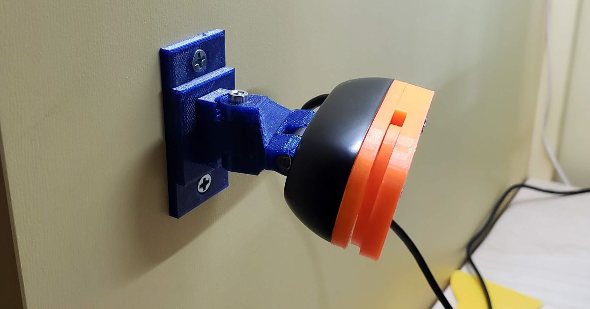 Logitech C270 Camera Magnetic Mount by CyberT | Download free STL model ...