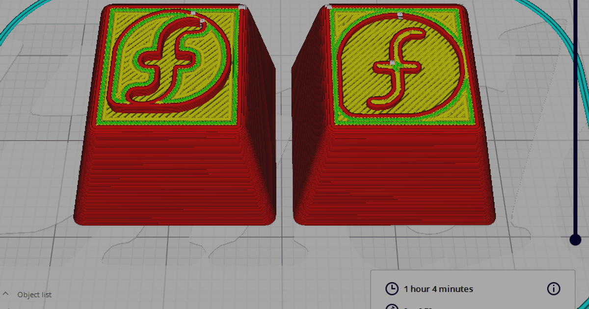 Mechanical Keyboard Keycap of Linux distro Fedora OS by Fstoka ...