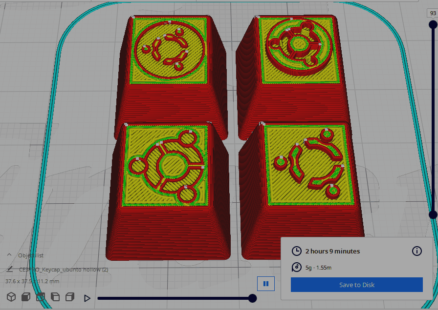 Mechanical Keyboard Keycap of linux distro Ubuntu OS by Fstoka ...