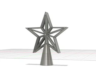 Star Christmas Tree Topper by PeterBr0 | Download free STL model ...