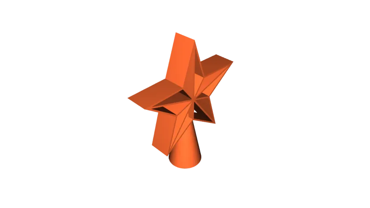 Star Christmas Tree Topper by PeterBr0 | Download free STL model ...