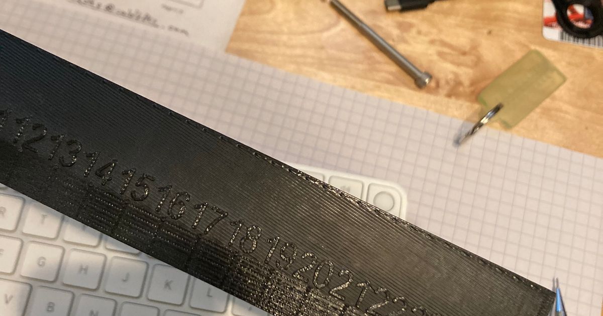 Simple ruler by Tiger3DPrinting | Download free STL model | Printables.com