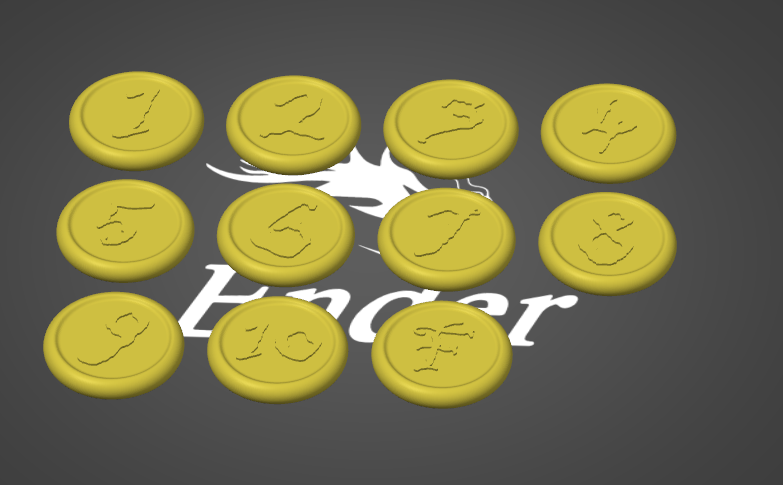 Pathfinder 2E spell slot tokens. by Rusty19861 | Download free STL ...