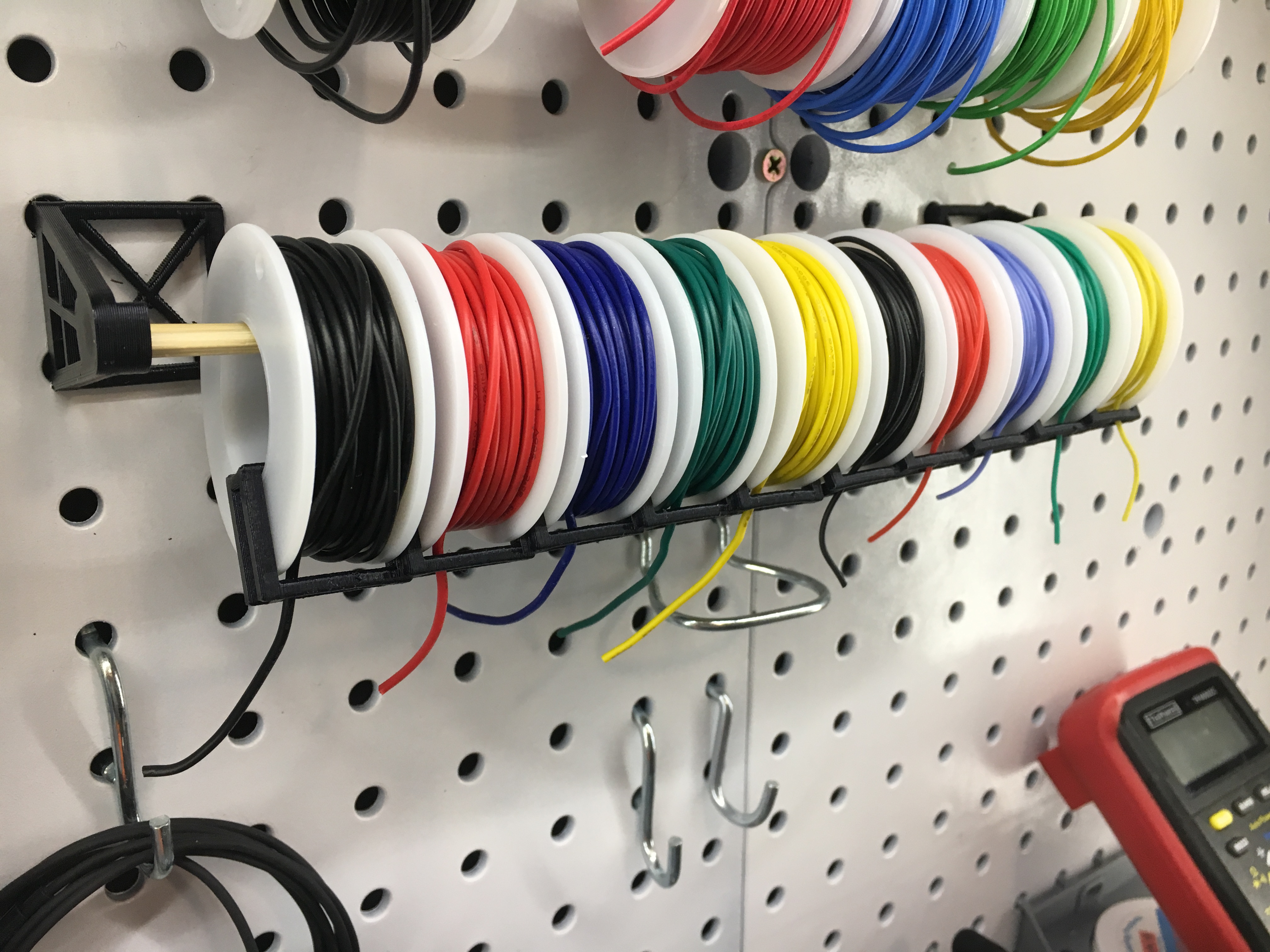 Peg Board wire holder by Spencer | Download free STL model | Printables.com