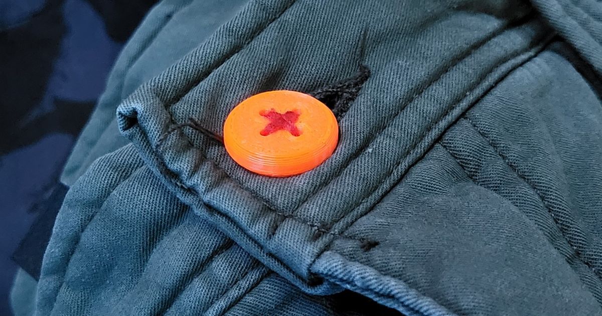 Strong Customizable Button by L | Download free STL model | Printables.com