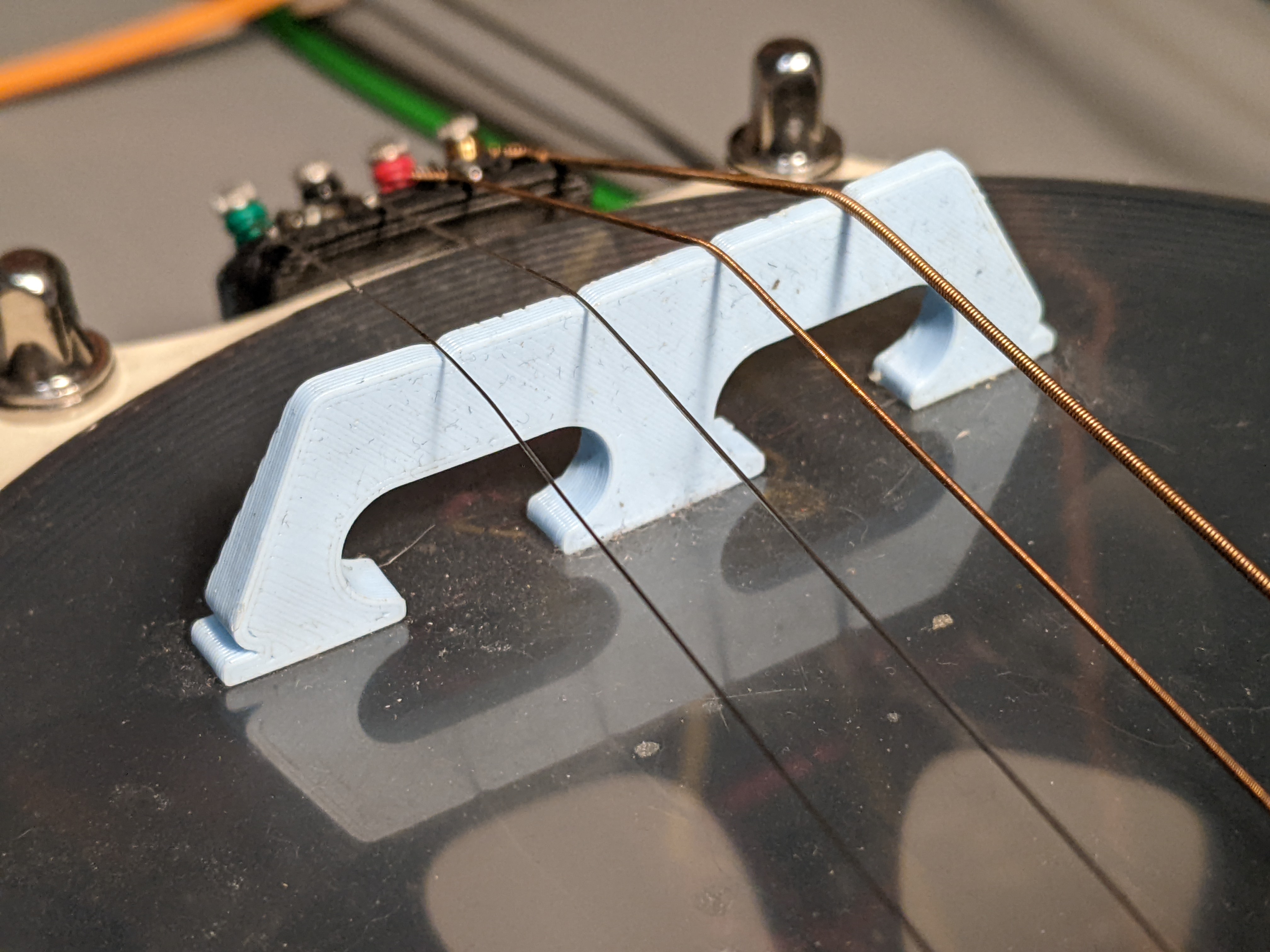 Floating Banjo/Mandolin Bridge (Parametric+Customizable) by ...