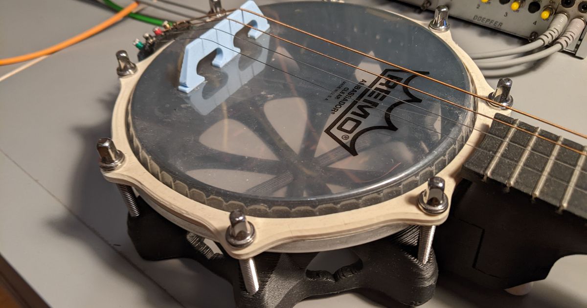 Floating Banjo/Mandolin Bridge (Parametric+Customizable) by ...