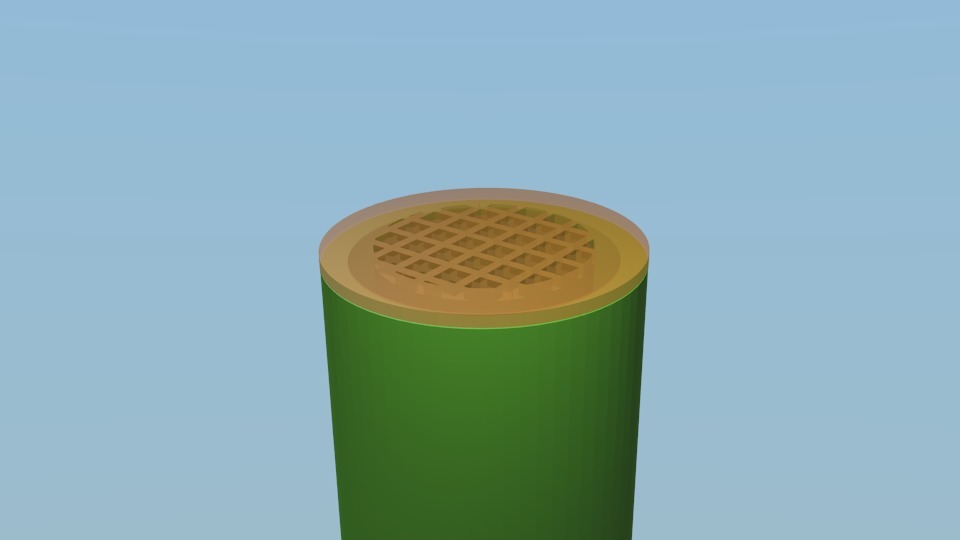 Customizable Grated Tube Cap by Blayzeing | Download free STL model ...