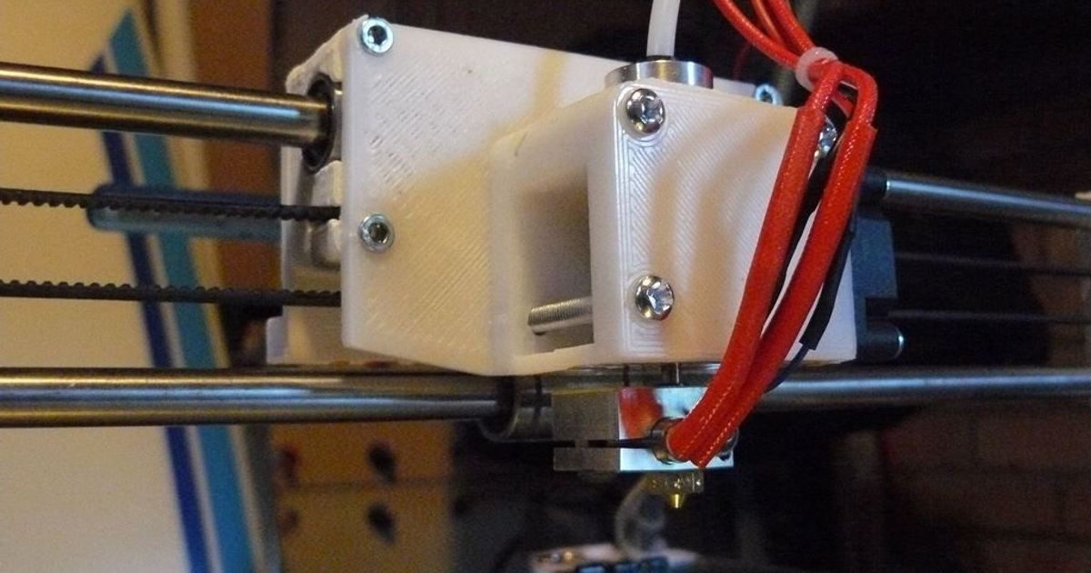 E3D hotend mount for RepRap Mendel by Blayzeing | Download free STL ...