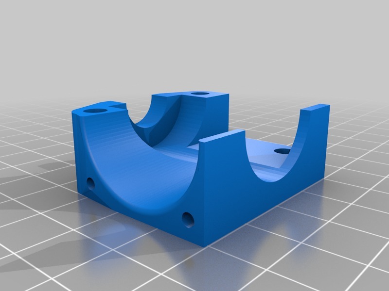 E3D hotend mount for RepRap Mendel by Blayzeing | Download free STL ...