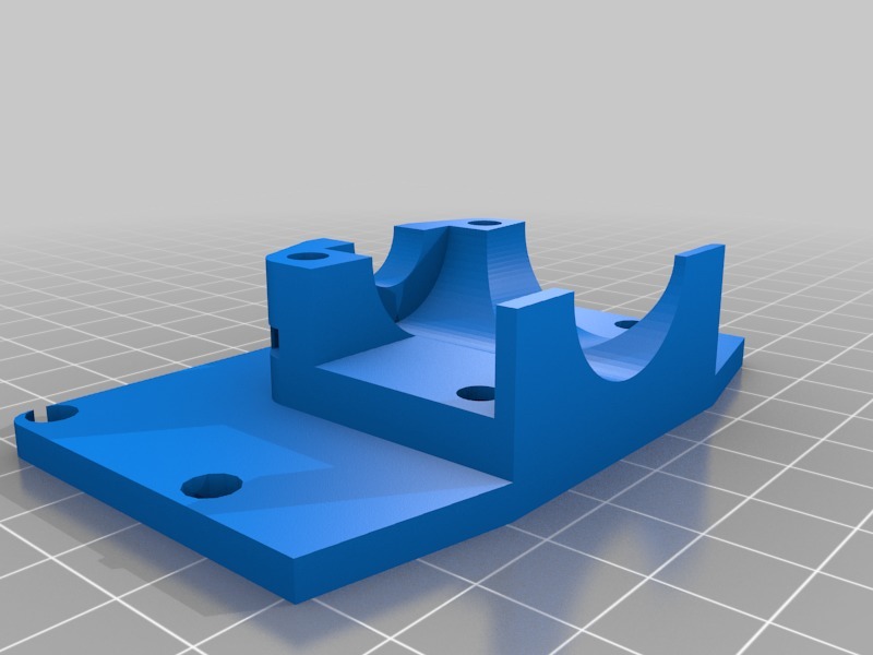 E3D hotend mount for RepRap Mendel by Blayzeing | Download free STL ...