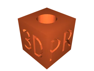 Prusa Test Cube by Pruznak | Download free STL model | Printables.com