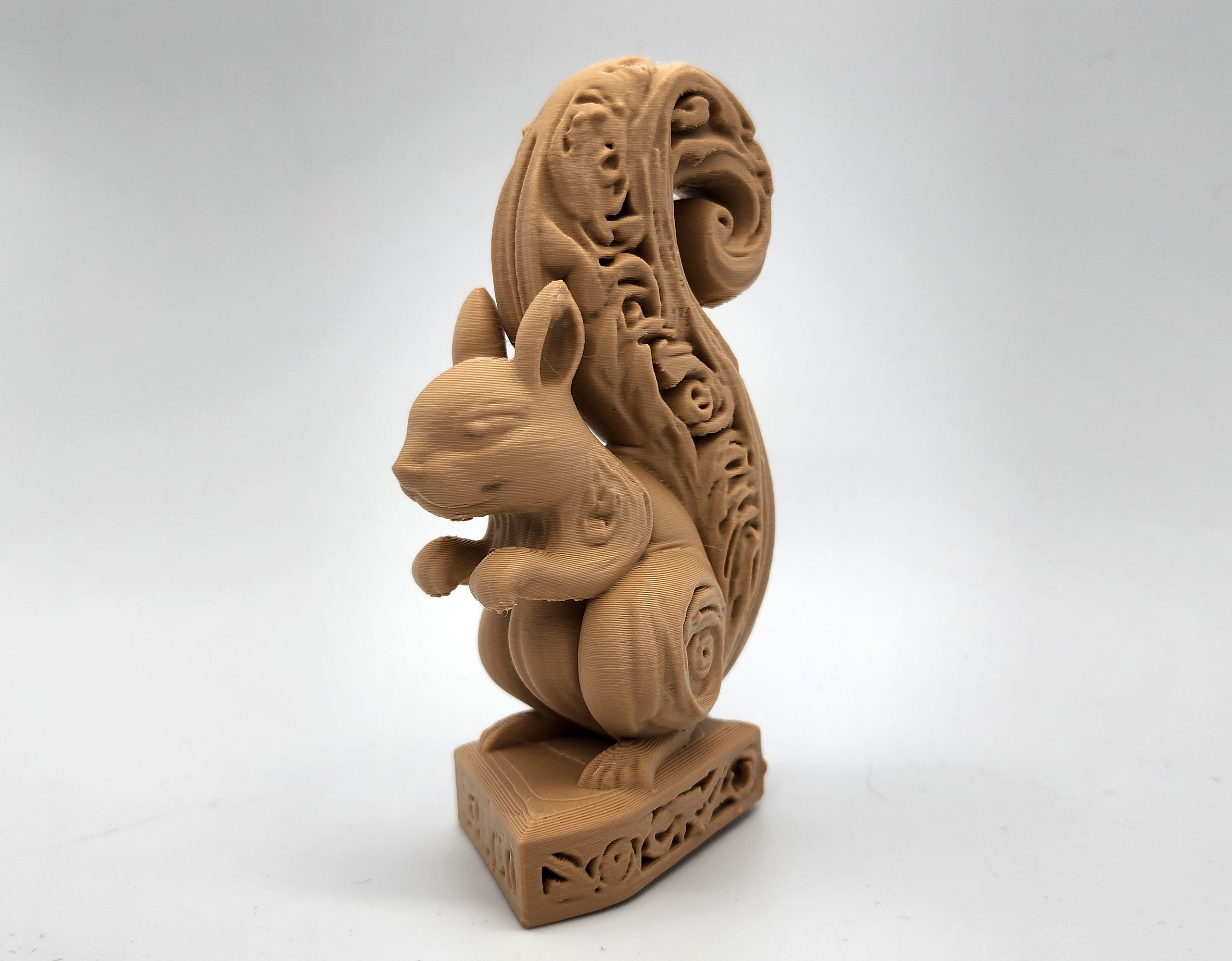 Wood-Carved Squirrel by Triple G Workshop | Download free STL model ...