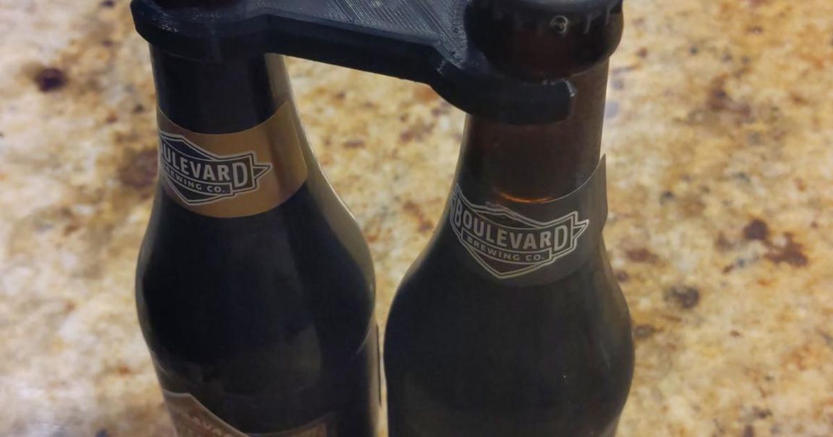 Parametric Beer Bottle Swap Holder by kdub | Download free STL model ...
