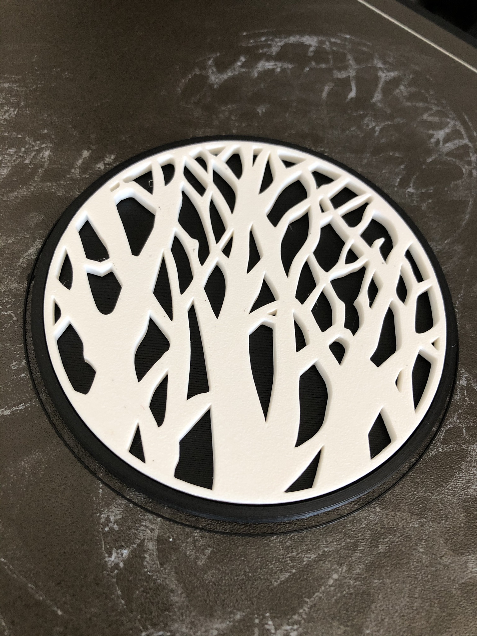 Tree coaster plate and storage box by MERoy | Download free STL model ...