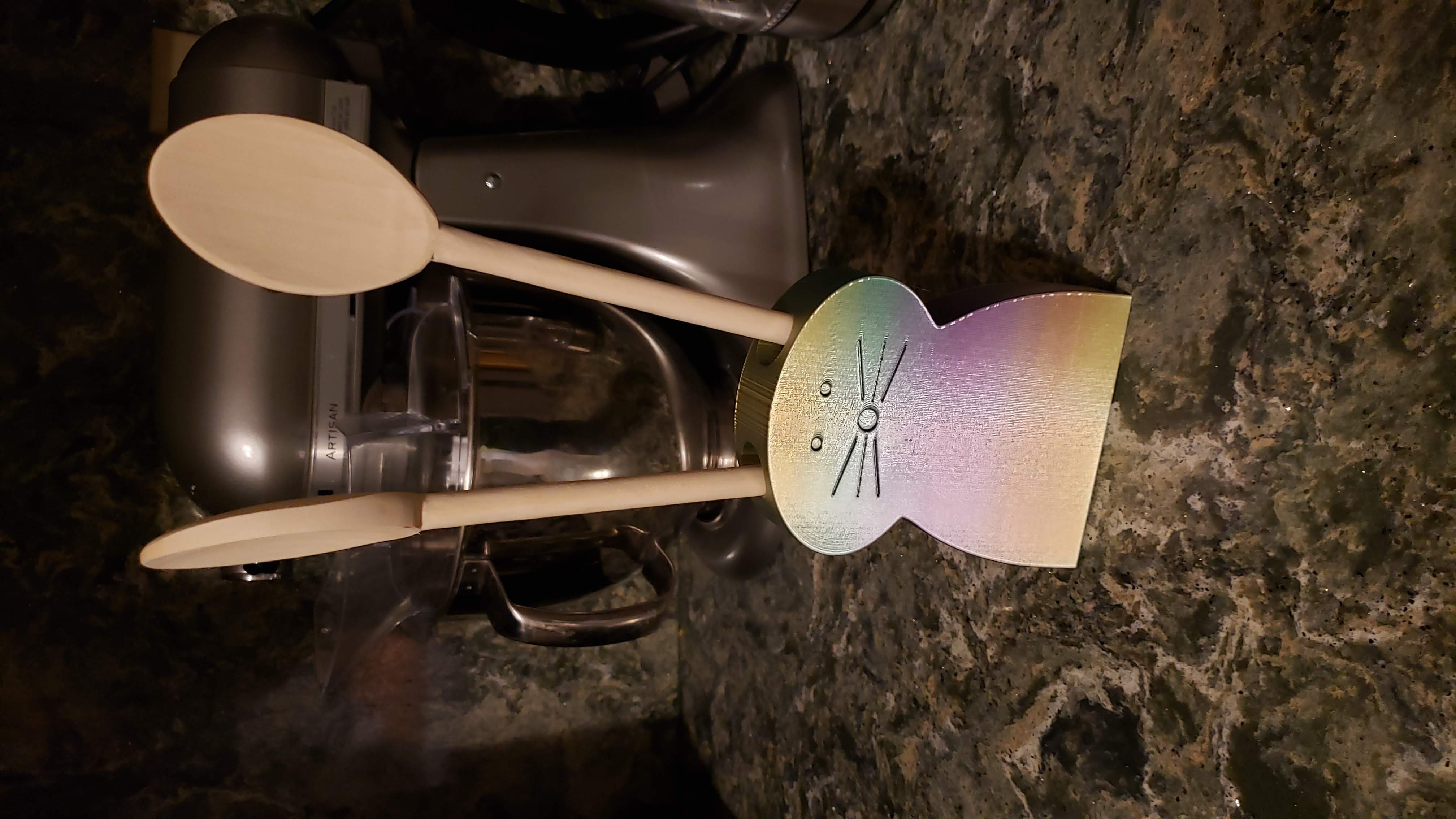 Bunny Wooden Spoon Holder by Borgen Models | Download free STL model ...