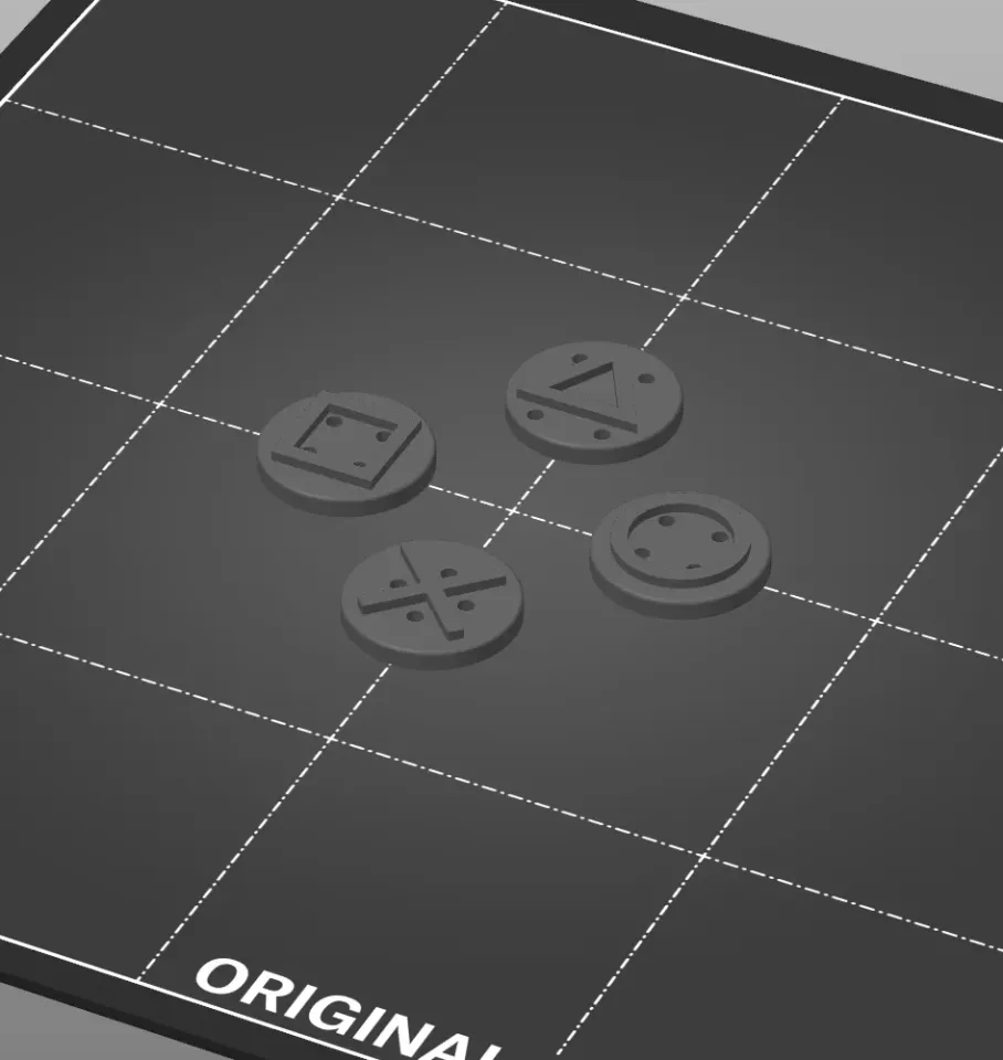 PlayStation Buttons by Wes W | Download free STL model | Printables.com