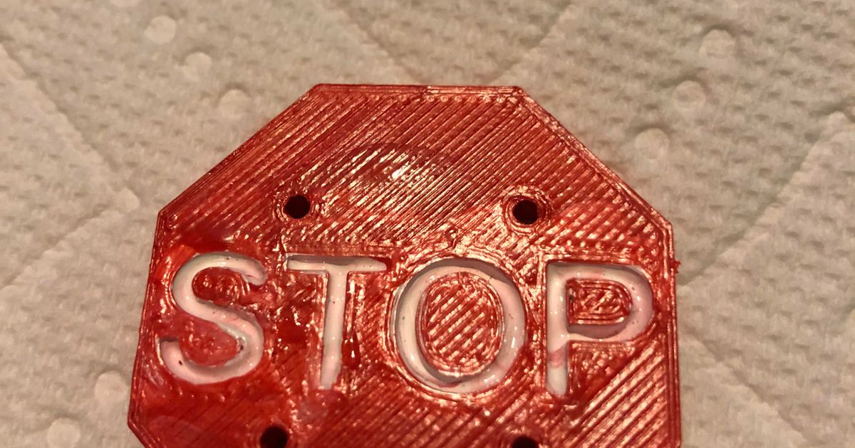 Stop Button by Owen White | Download free STL model | Printables.com
