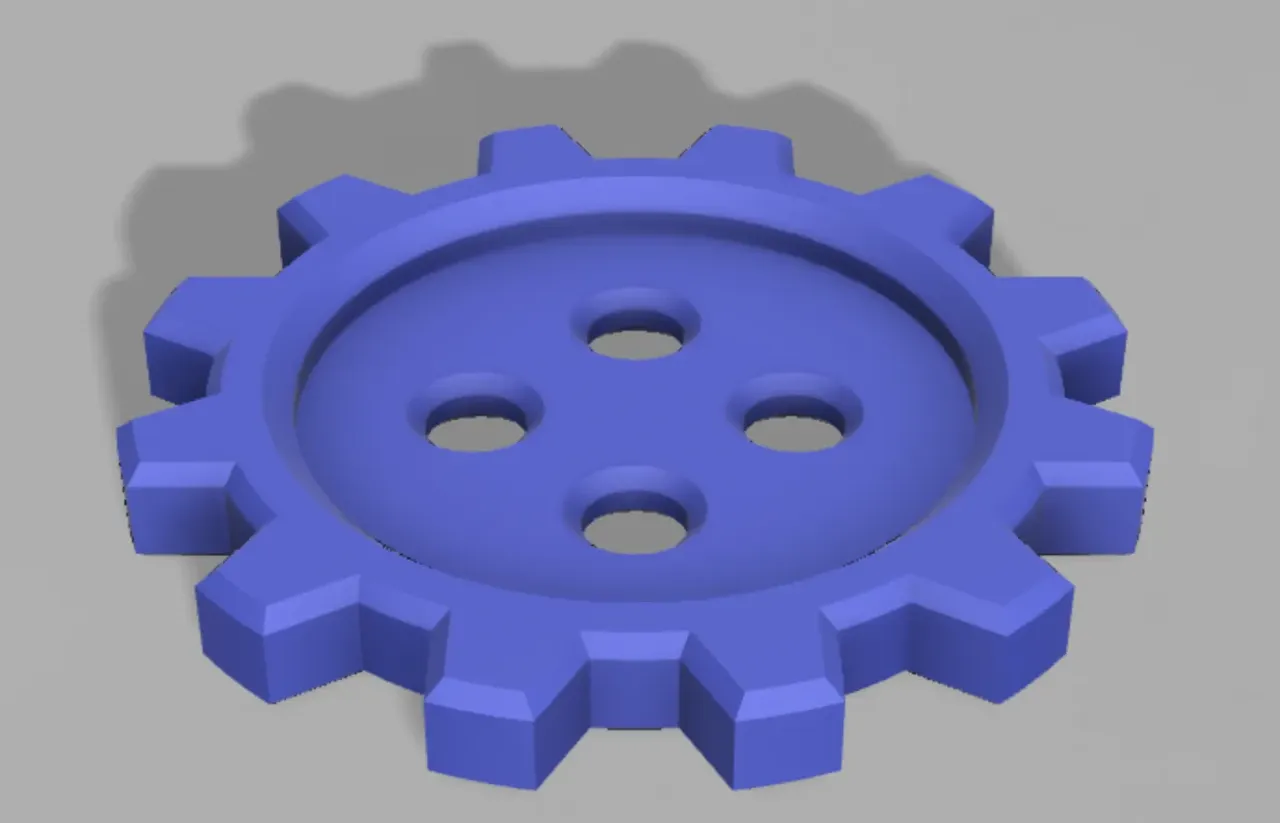 Cog Button by CavalierLabs | Download free STL model | Printables.com