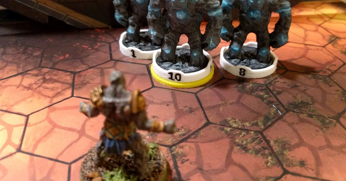 Numbered Miniature Base Markers par Robagon3D | Téléchargez ...