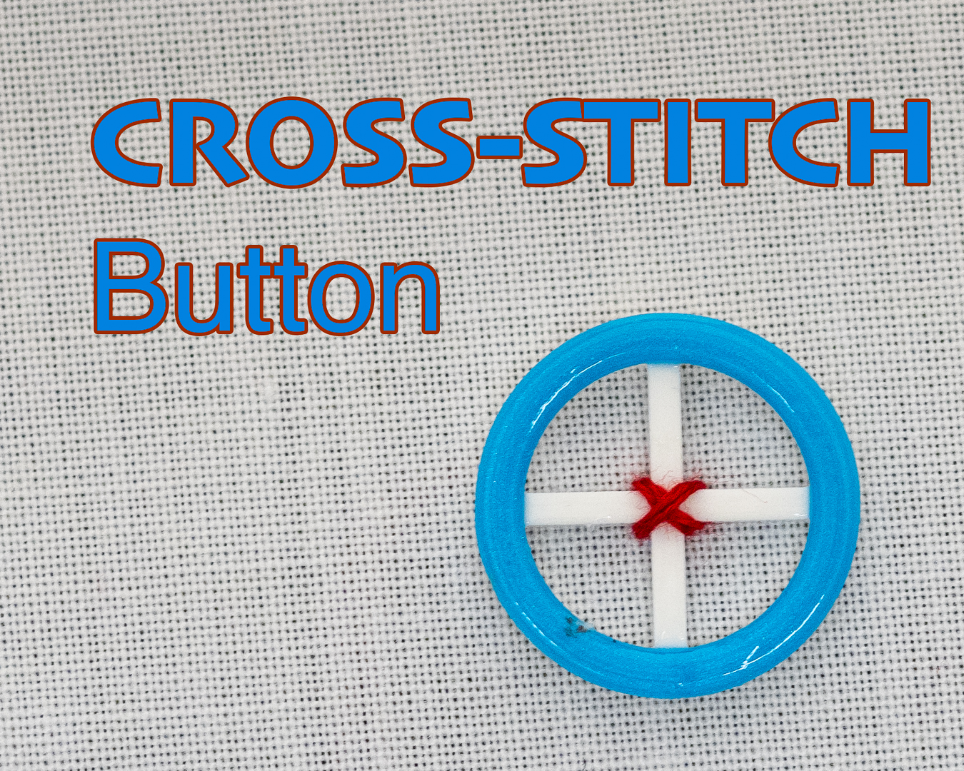 BUTTON - CROSS STITCH by Peter H | Download free STL model | Printables.com