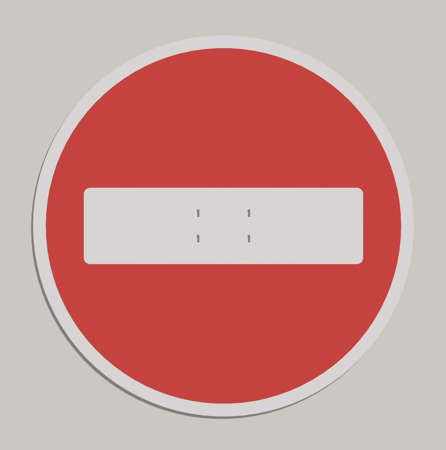 Zip Tie No Entry Signs by Fyrby Additive | Download free STL model ...