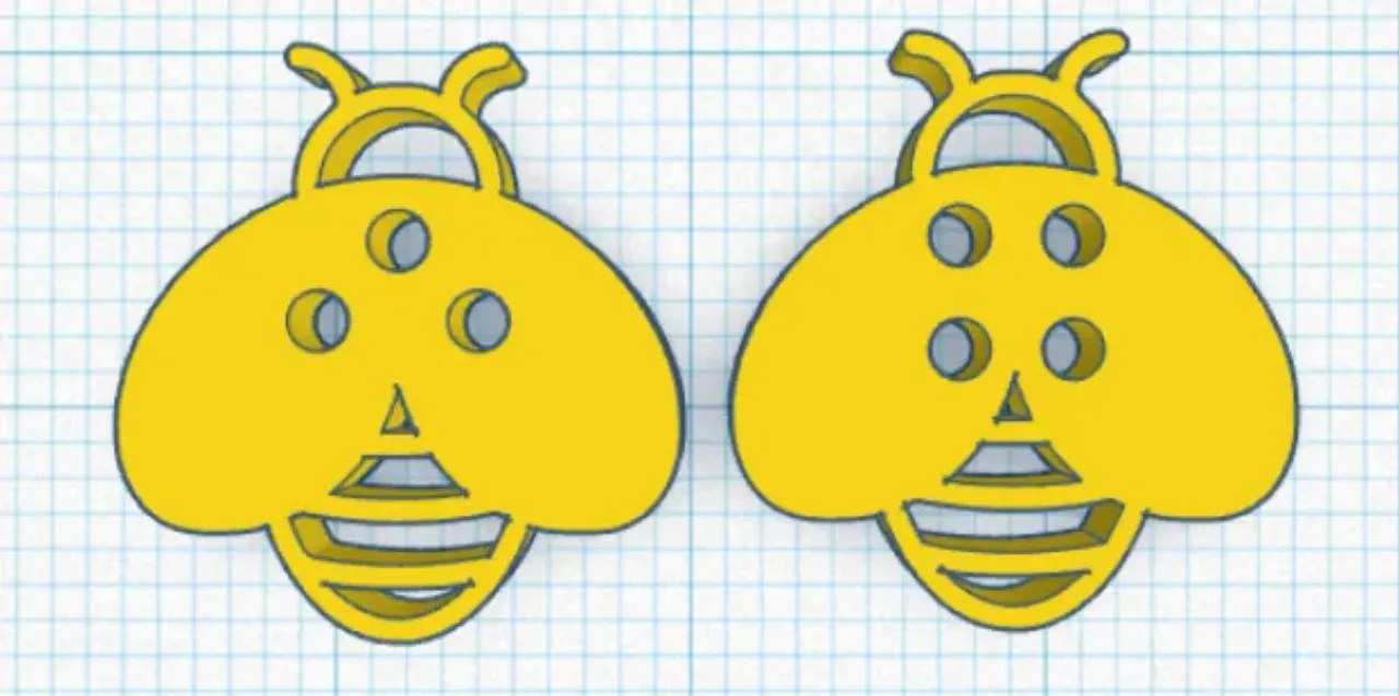 Honey Bee Button by imshreyas | Download free STL model | Printables.com