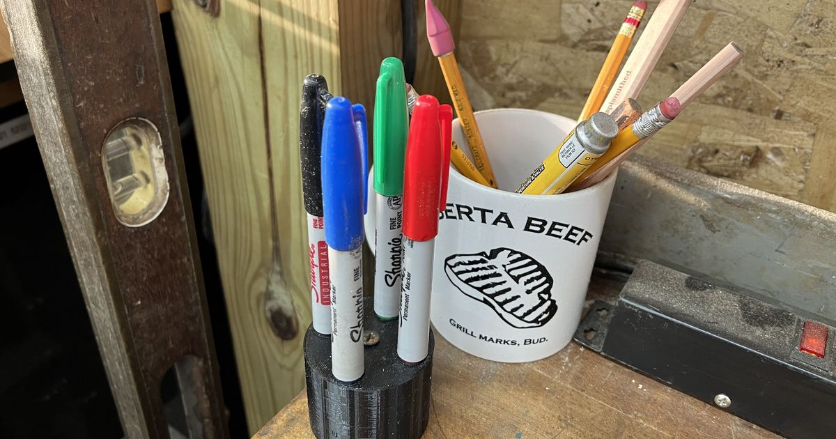 Sharpie Holder - Cap Replacement by Dillon Nichols | Download free STL ...