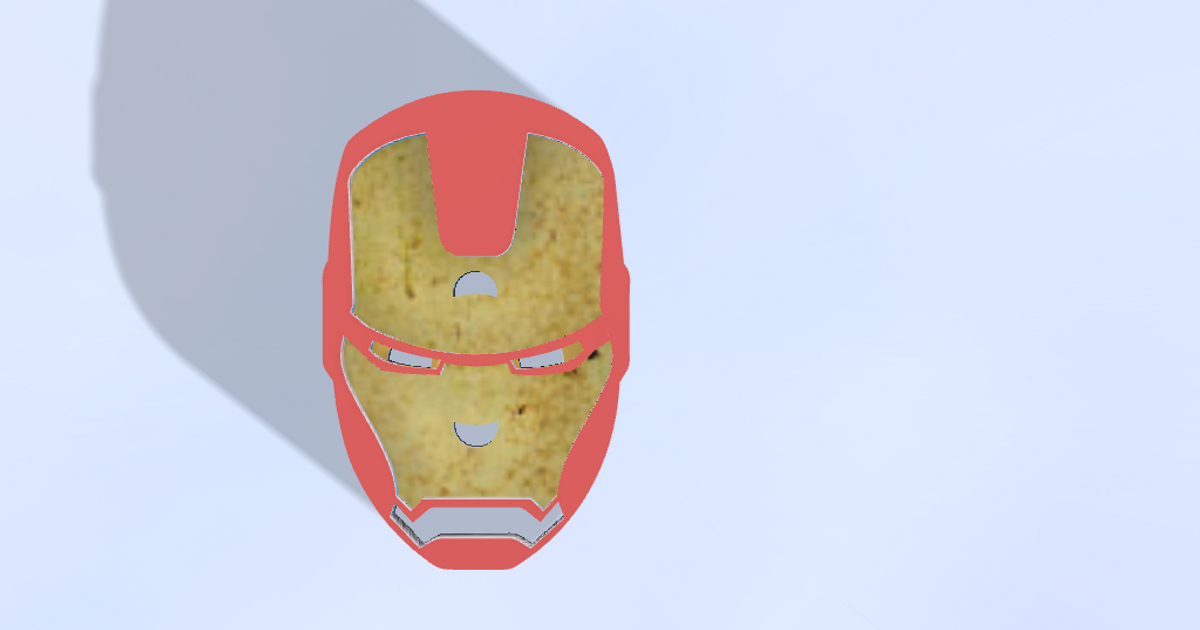Iron man button (double color) by Gabbox3D | Download free STL model ...