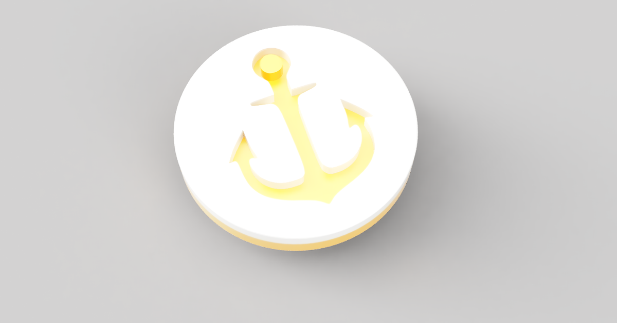 Anchor Button by Simon | Download free STL model | Printables.com