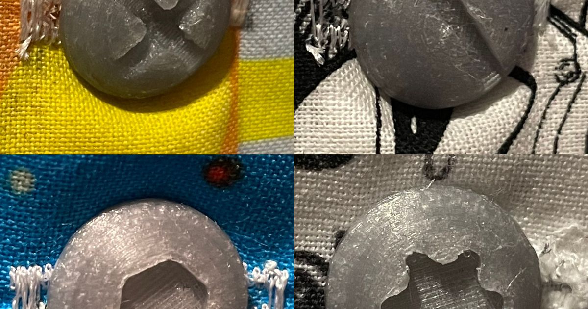 Modular Buttons - Screw Heads by SpeakingOfBrad | Download free STL ...