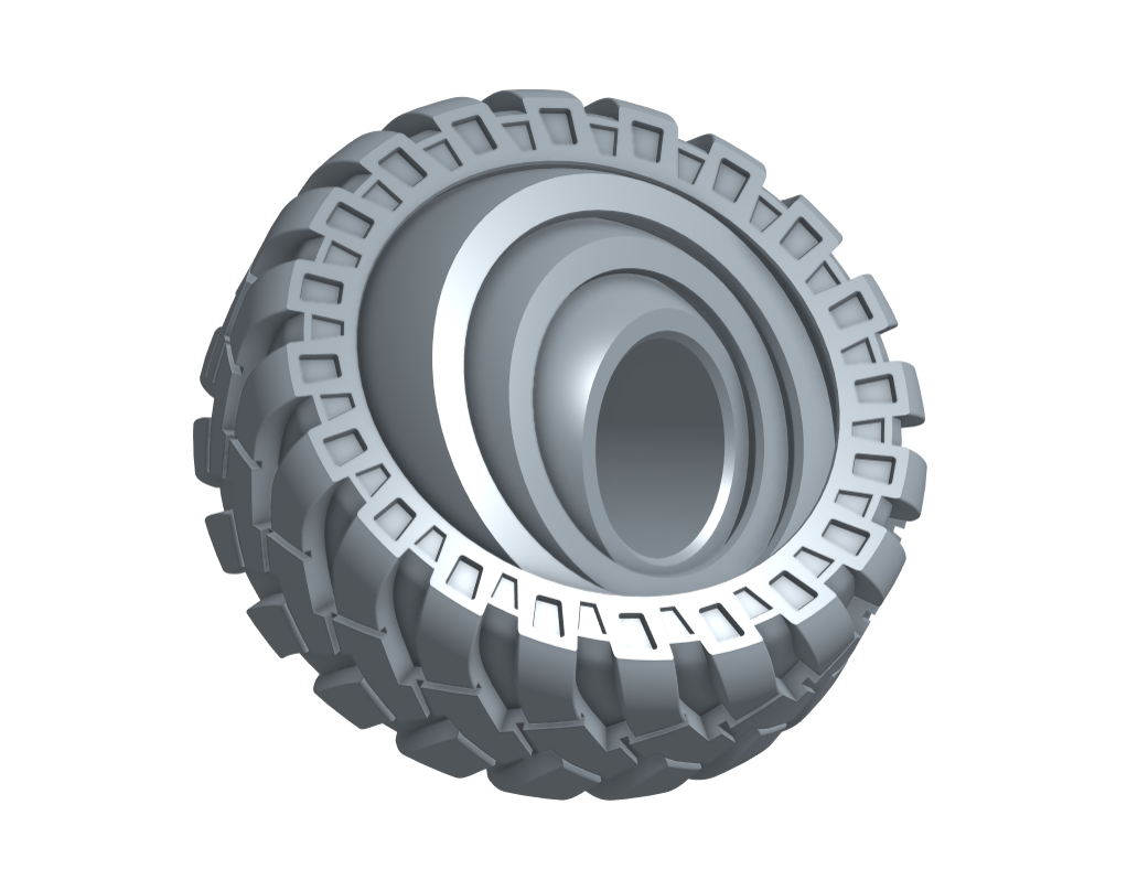 Tire fidget-gyro by Thorin Oakenshield | Download free STL model ...