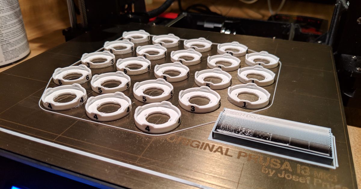 Numbered Mini Base Markers (Multi Material) by Robagon3D | Download ...