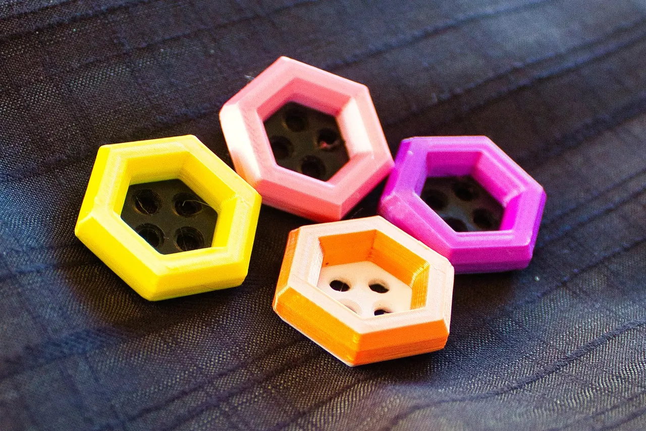 Hexagon Button by Matt Boyer | Download free STL model | Printables.com