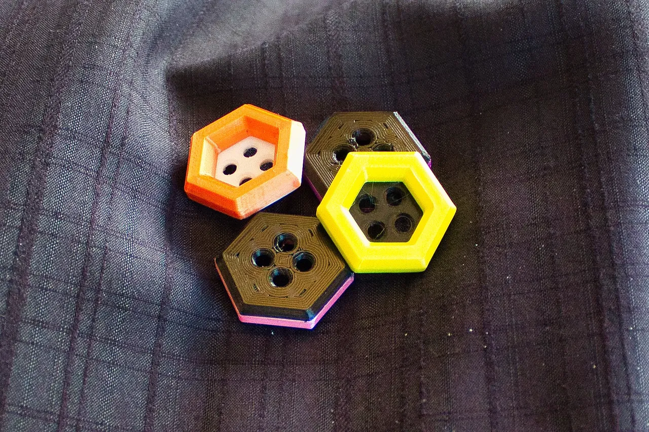 Hexagon Button by Matt Boyer | Download free STL model | Printables.com