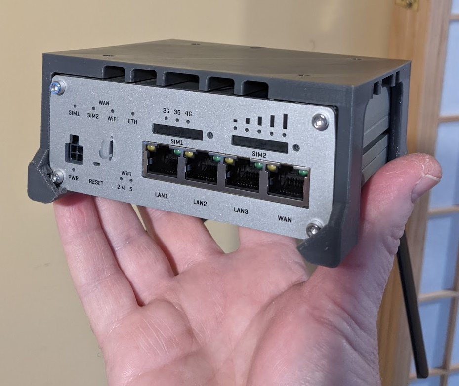 Under-cabinet mount for RUTX11 router by Pat | Download free STL model ...