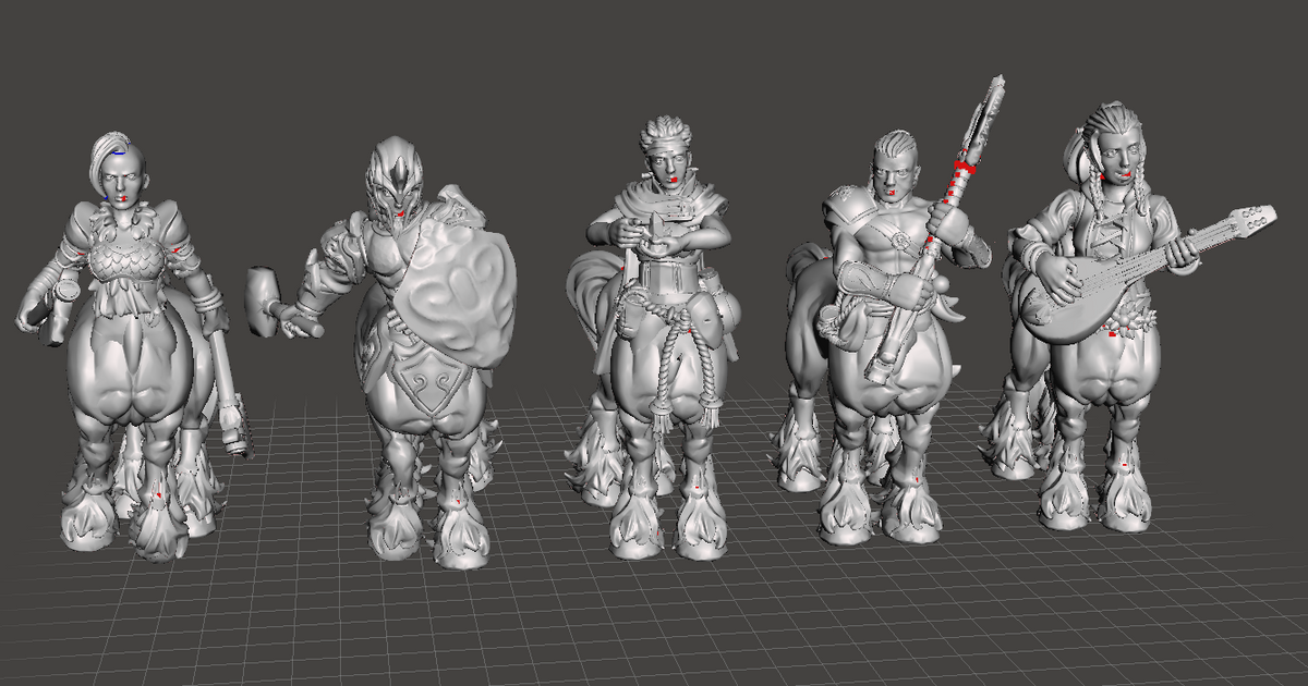 Centaur Characters by TableForge_3D | Download free STL model ...