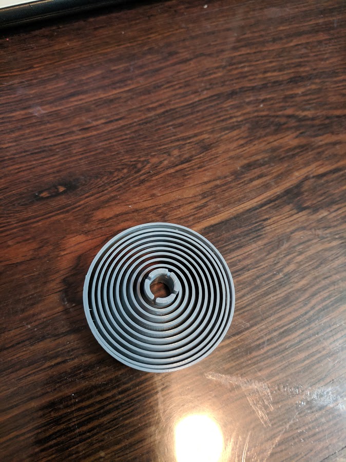 Spool Rewind Spring for Wire Shelving by jdr120 | Download free STL ...