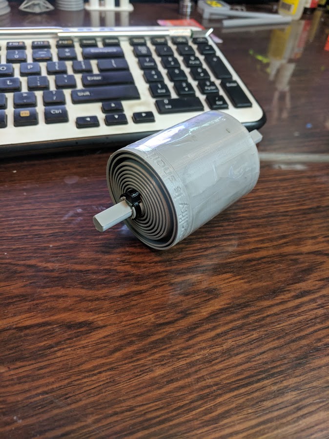 Spool Rewind Spring for Wire Shelving by jdr120 | Download free STL ...