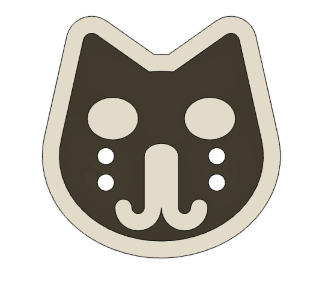 Cat Button by droiddiy | Download free STL model | Printables.com