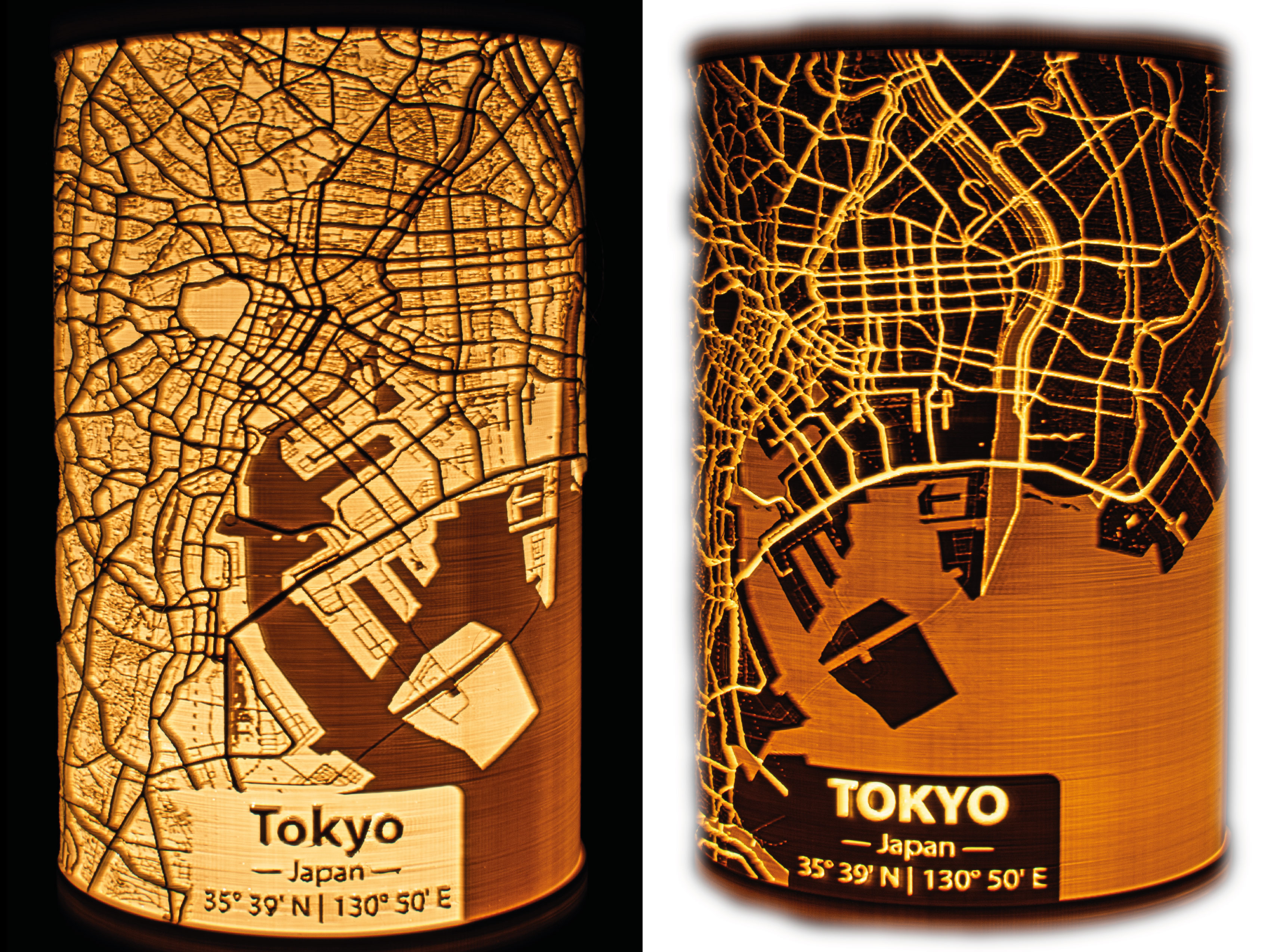 Minimalist City Map Lithophane Lamps - Tutorial by FritzPeppone ...