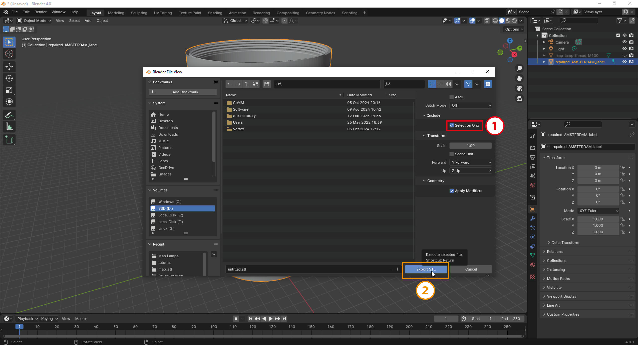 Minimalist City Map Lithophane Lamps - Tutorial by FritzPeppone ...