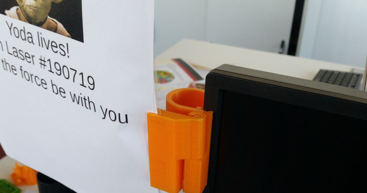 Monitor Paper Clip by aquila | Download free STL model | Printables.com