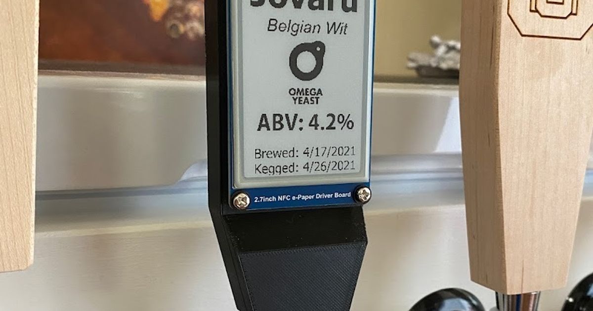 E-Paper Display Tap Handle by UnworkableProphet | Download free STL ...