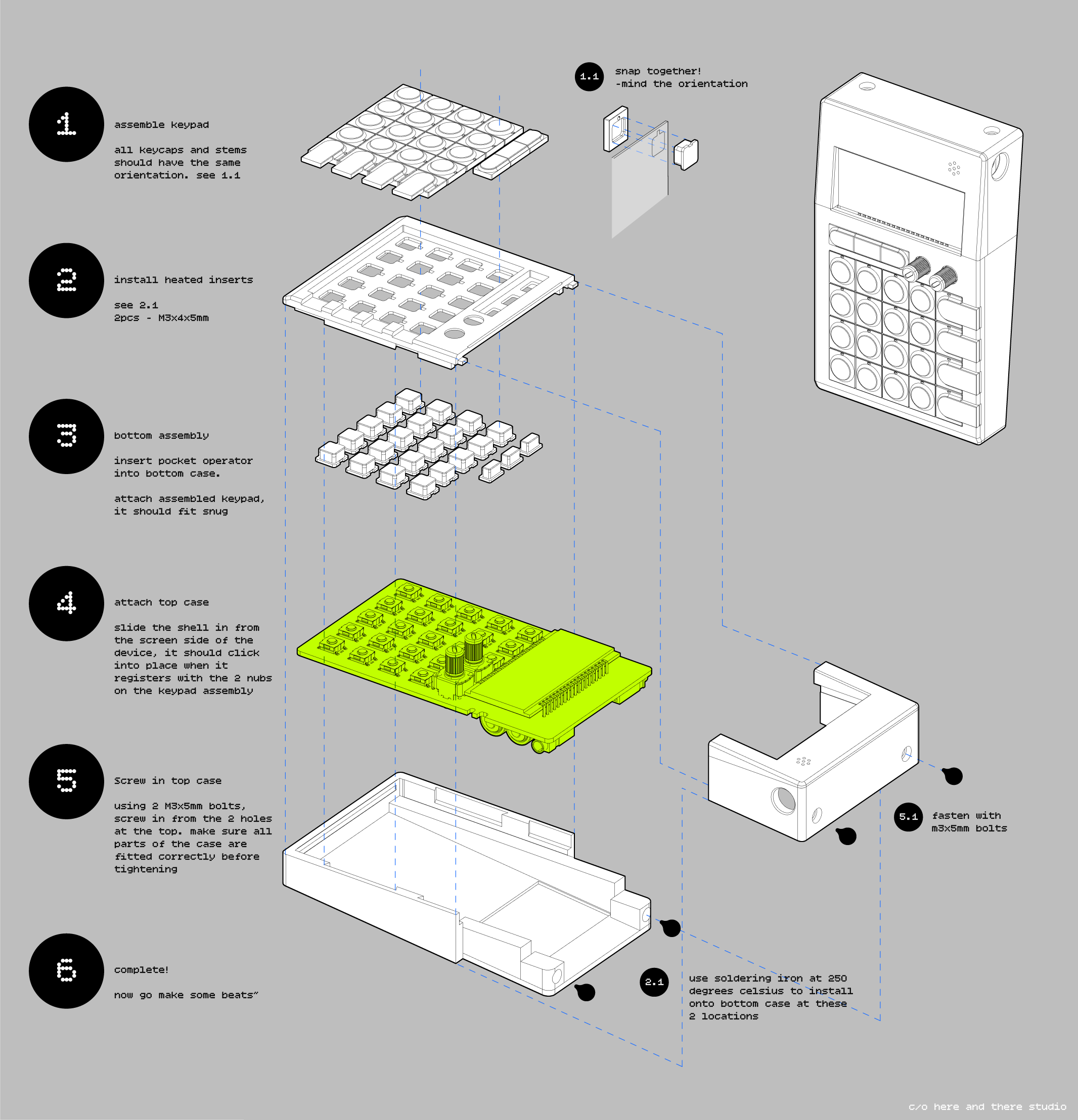 Teenage Engineering Pocket Operator Case by here and there studio ...